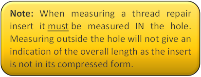 M3 x 0.5 x 1.5D Metric Coarse, Free Running, Tanged, Wire Thread Repair ...