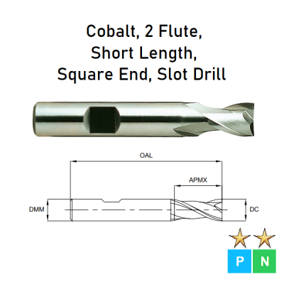 Standard Cobalt Cutters - engineeringsupplies.co.uk
