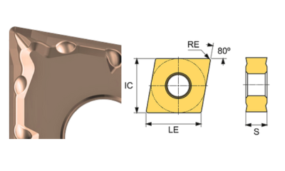 CNGG 120408-SF ET41P Carbide Finishing Inserts - engineeringsupplies.co.uk