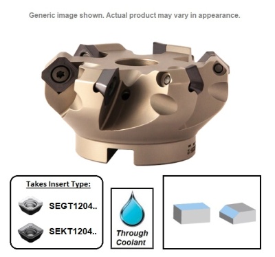 40mm 4 Flute (4 Edges) Indexable 45° Shell Mill/Face Milling Cutter ...