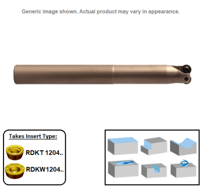 32mm 3 Flute (Medium) Indexable 0° Profile End Milling Cutter (Plain ...