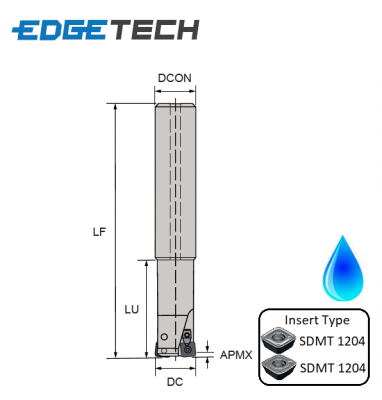 High Feed Milling Bodies 15° - engineeringsupplies.co.uk