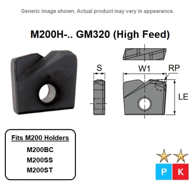 30mm GM320 High Feed Profiling Insert Carbide M200-H ...