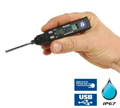 3.75mm - 4.25mm Metric MG MicroGauge Push-in Style Digital Bore Gauge ...