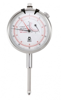 Good quality 25mm travel dial indicator with 60mm diameter white face ...