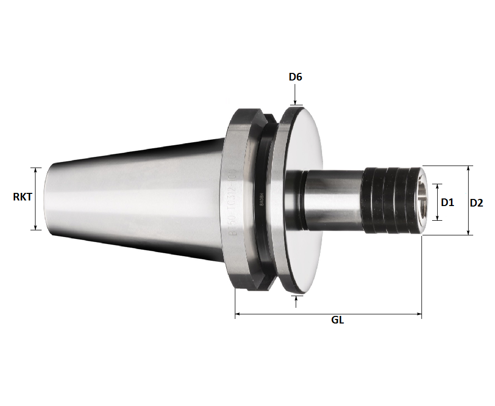 BT50 RC3 (M14 - M36) Tension Compression Tapping Chuck (Standard ...