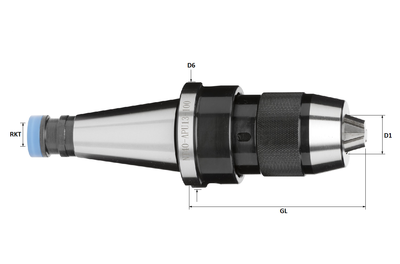 DIN2080 40 1-13mm Keyless Drill Chuck (Standard Accuracy ...