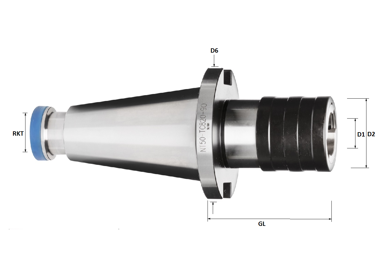 DIN2080 40 RC3 (M14 - M36) Tension Compression Tapping Chuck (Standard ...