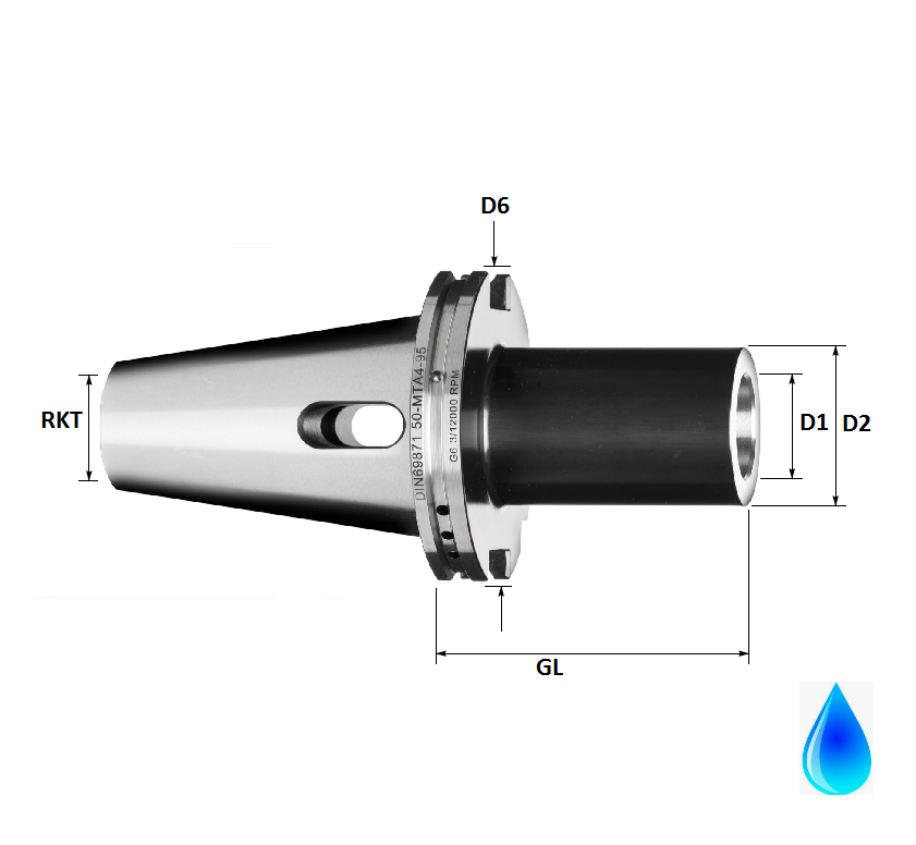 DV50 4 Morse Taper Shank Holder, Form AD (Medium/High Accuracy ...