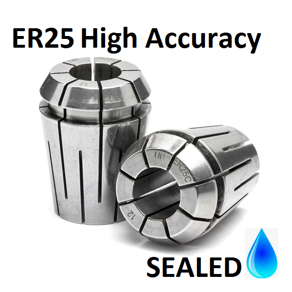 16.0mm ER25 SEALED High Accuracy Collets (5 micron ...