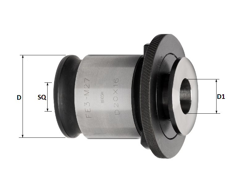RC3 - M36 Tapping Collet (without clutch) - engineeringsupplies.co.uk