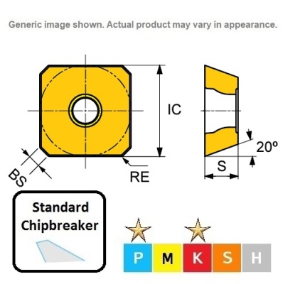 SEMT 1204AFTN ET602 Carbide 45° Face Milling Inserts ...