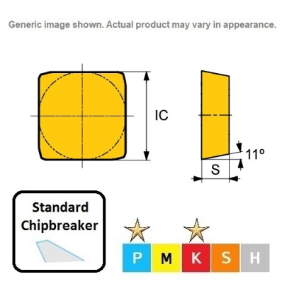 SPUN 120308 ET602 Carbide Face Milling Inserts - engineeringsupplies.co.uk