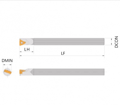 10mm Dia. Right Hand Internal Threading Bar (10mm Neck) Vardex (fits ...