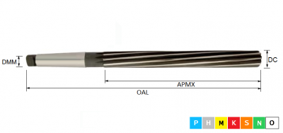 Extra Long Taper Shank Machine Reamers - engineeringsupplies.co.uk
