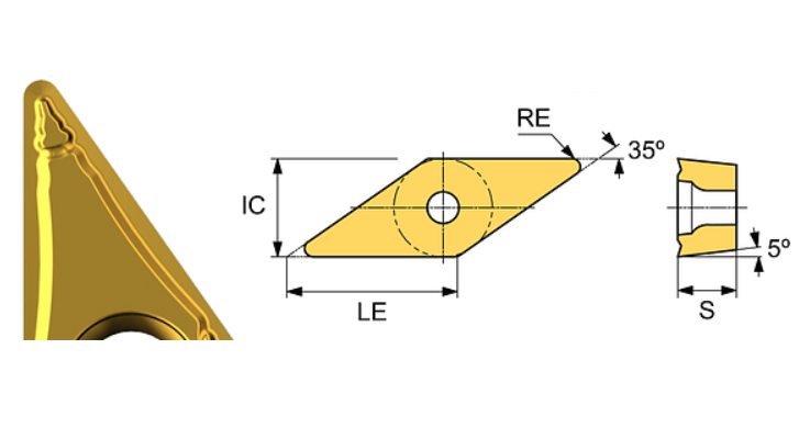 VBMT 160402-MF ET225C Carbide Finishing Inserts - engineeringsupplies.co.uk