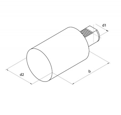 VDI30 (DIN69880) A2 Machinable Cylindrical Tool Blank (68mm dia. x ...
