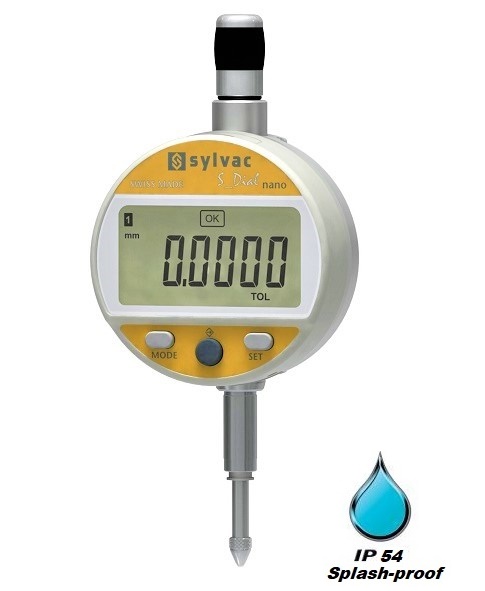 0 - 12.5mm Travel (0.0001mm / 0.000005" Resolution), IP54 Splash Proof, Digital Indicator ...