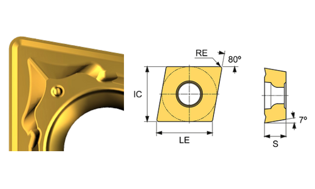 CCMT 120408-BG ET801 Carbide Medium Cutting Inserts ...
