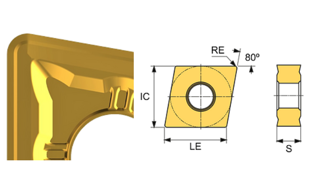 CNMG 120416-MR ET24P Carbide Roughing Inserts - engineeringsupplies.co.uk