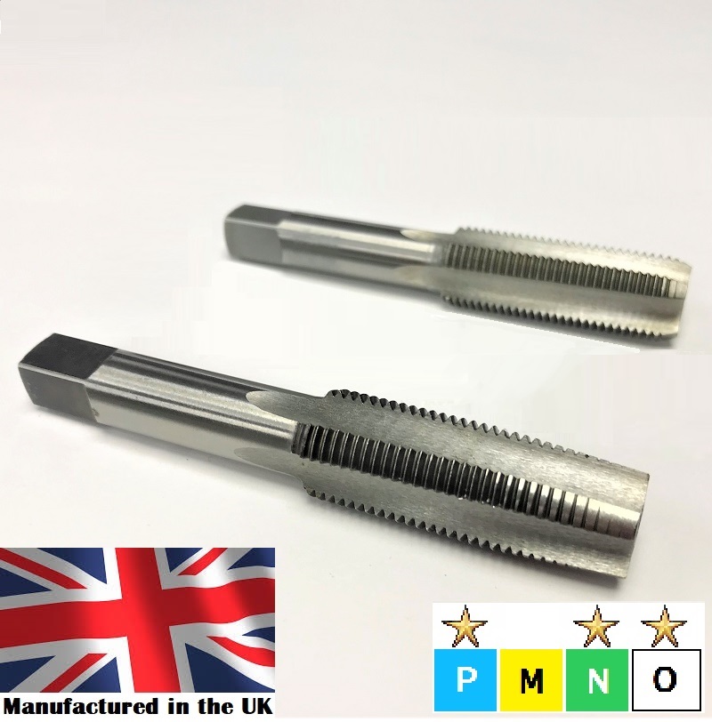 1/8 x 28 BSPF Set of Hand Taps Carbon Steel - engineeringsupplies.co.uk