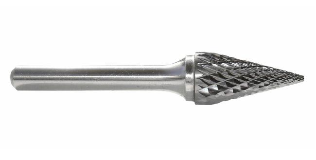 6mm x 19mm x 6s Cone Carbide Burr Double Cut www.engineeringsupplies ...