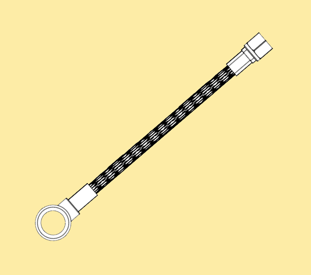 Connection Hose - Angle Banjo > G1/8 Female - Coolant Connection Spare ...