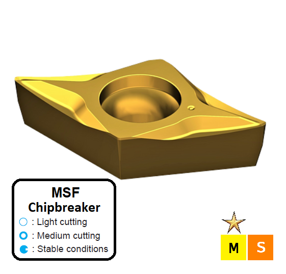 DCGT 070201-MSF ET24P Carbide Finishing to Medium Cutting Inserts ...