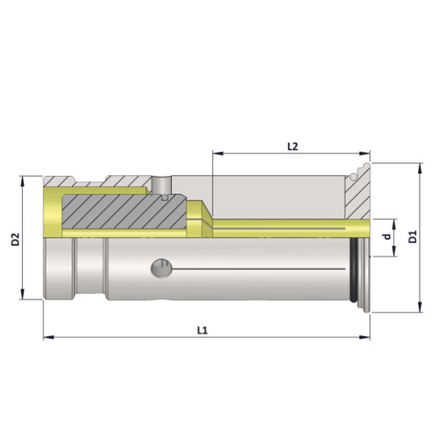 DV40 20.0mm Hydraulic Expansion Chuck KIT, Form AD, 5 Sleeves (6mm, 8mm ...