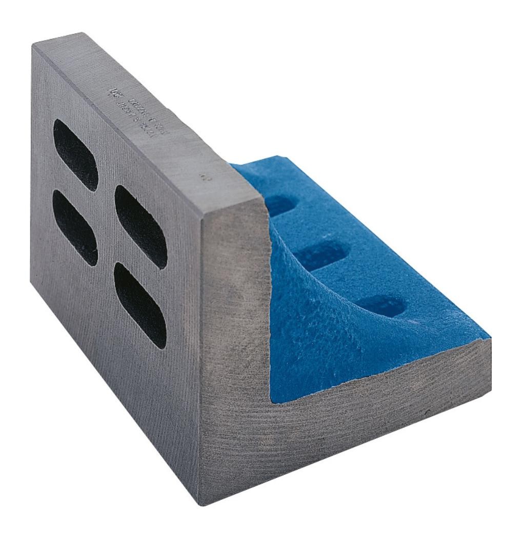 100mm(L) x 60mm(W) x 80mm(H) Moore & Wright Webbed Angle Plate, BS5535 ...