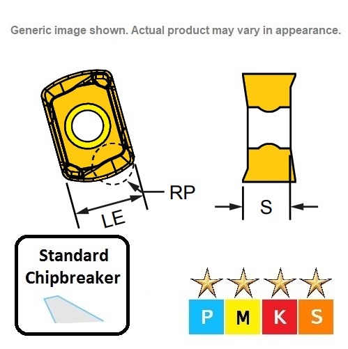 ENMX 0604 ET612 Carbide High Feed Milling Inserts M15H-EN06 ...