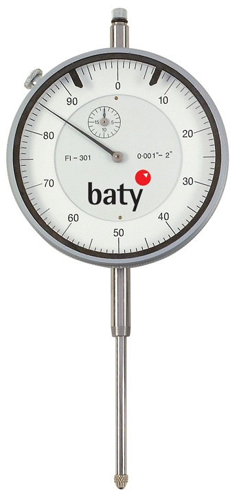 0" - 2" Travel (0.001" Resolution), Imperial Dial Indicator (Plunger ...