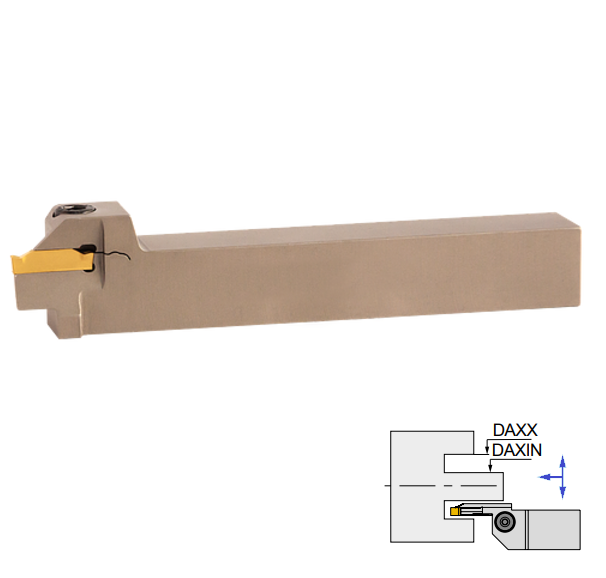 4mm (48mm - 60mm Dia. Range) Right Hand Face Grooving Holder (25mm x ...