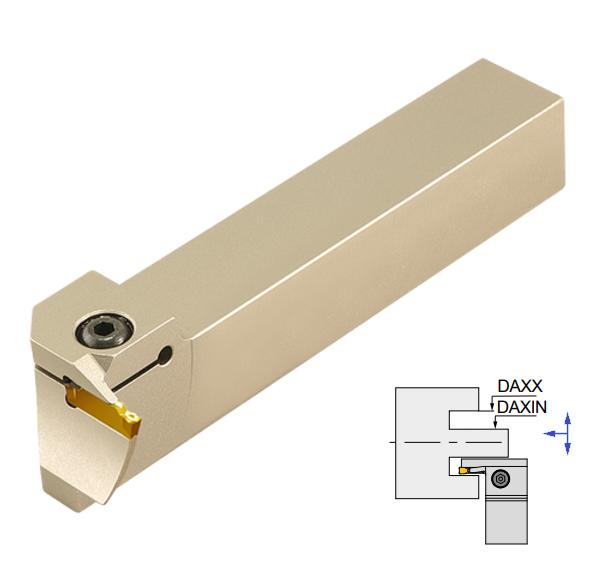 3mm (34mm - 50mm Dia. Range) Right Hand Cranked Face Grooving Holder ...
