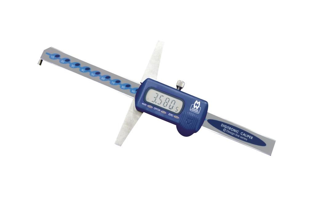 0.0mm - 150.0mm (0.01mm Resolution) Digital Depth Gauge Caliper (With Hook) – MW170-15DH Moore ...