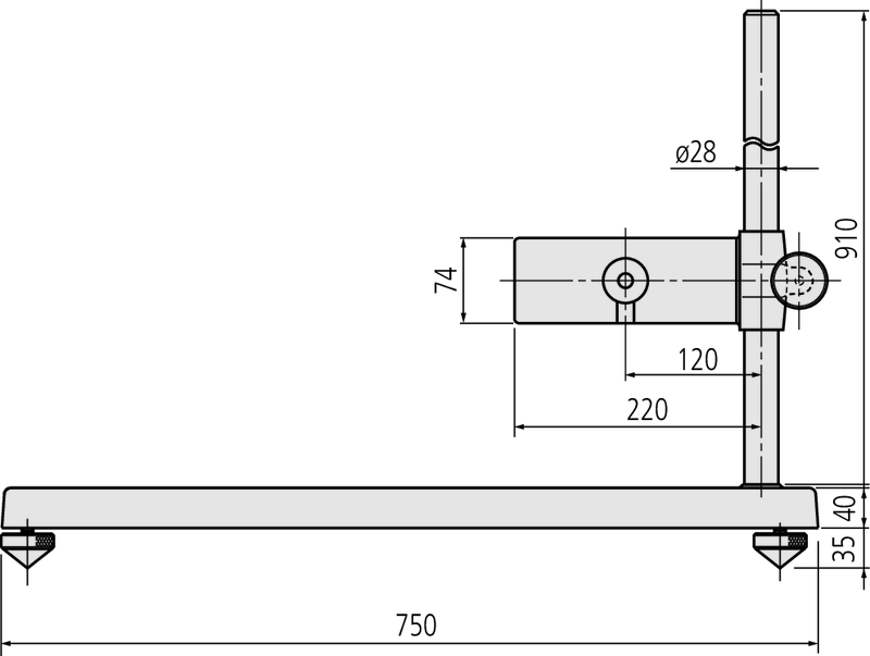 Micrometer Stand, Vertical Type - For Micrometers From 300mm - 1000mm ...