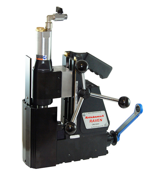 Raven Rotabroach Pneumatic Powered Magnetic Drill - engineeringsupplies.co.uk