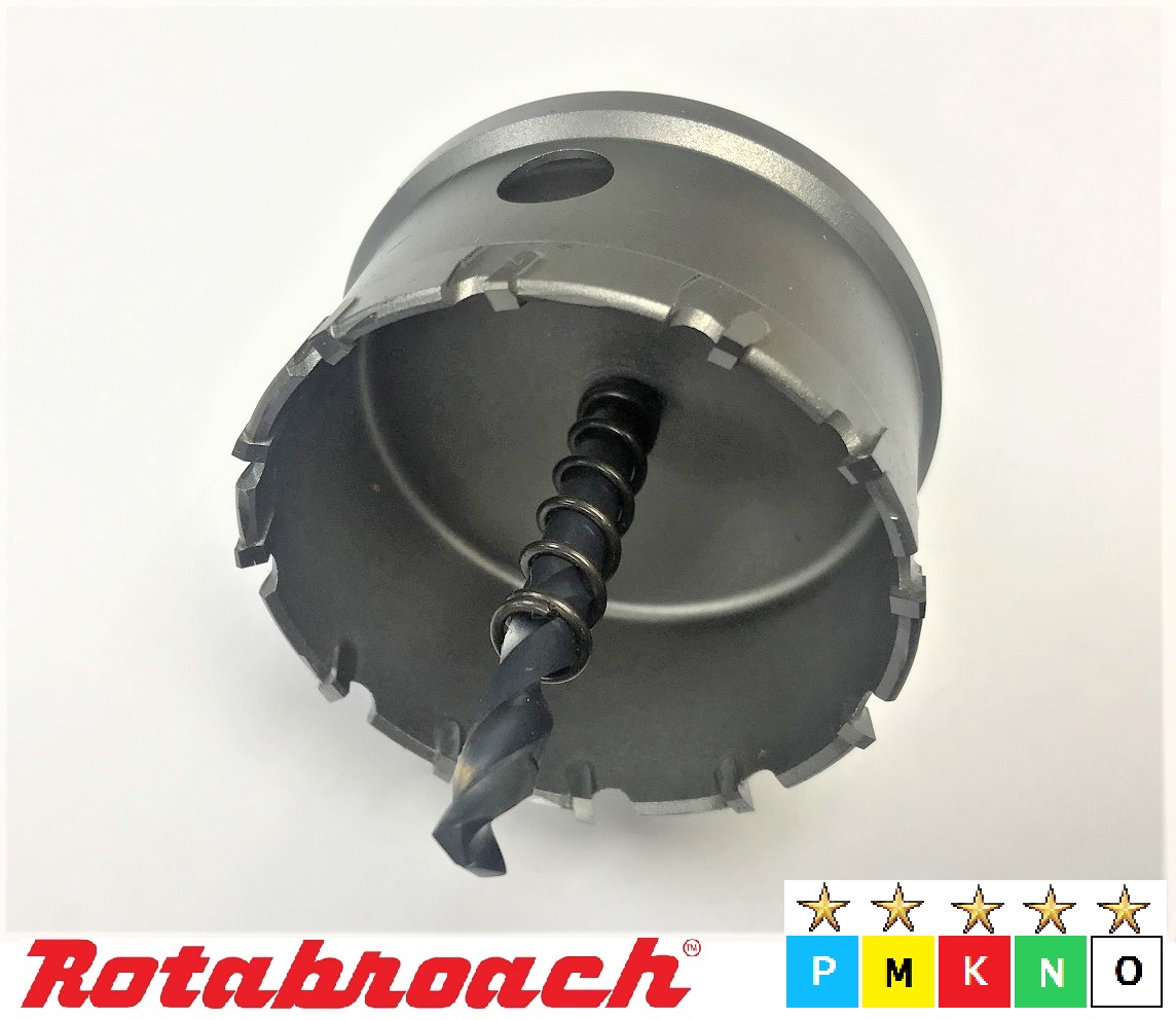 60mm Diameter x 25mm Deep Carbide Tipped (TCT) Hole Saws Rotabroach - engineeringsupplies.co.uk