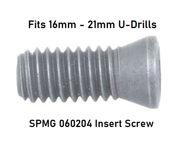 M2.2 x 5.5 Spare Insert Screw for our 16mm -21mm Indexable U Drills ...