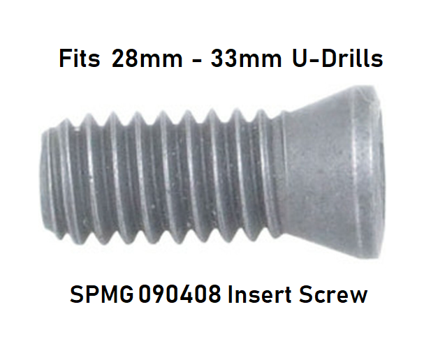 M3.5 x 9.0 Spare Insert Screw for our 28mm - 33mm Indexable U Drills ...