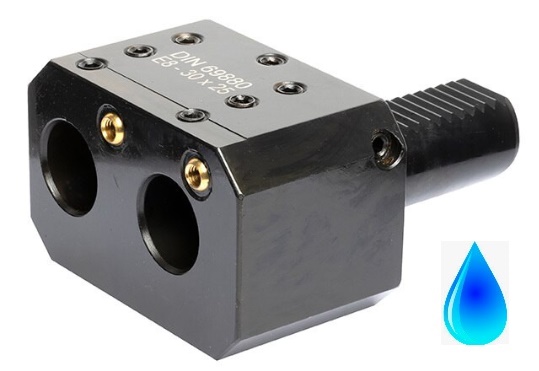 VDI40 (DIN69880) E8, 32mm Internal Diameter, Left Hand Cranked, Double ...