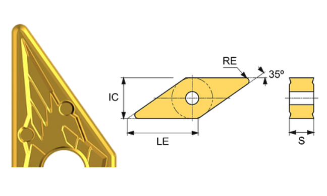 VNMG 160404-MM ET24P Carbide Medium Cutting Inserts ...