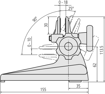 Micrometer Stand, Adjustable Angle Type - For Micrometers up to 100mm/4 ...